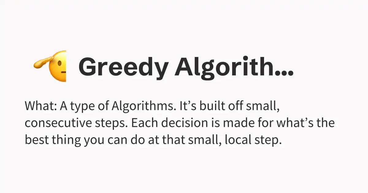 Greedy Algorithms Greedy Algorithms